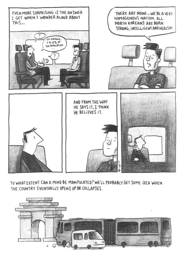 El niño vampiro lee: Pyongyang, de Guy Delisle