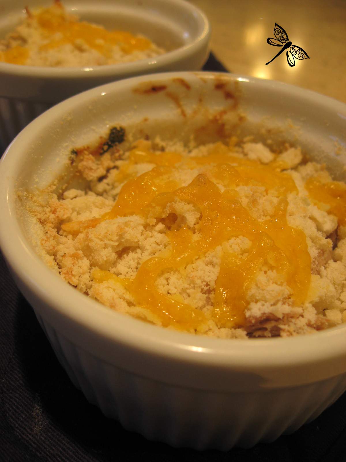 Libellule et ses spatules: Crumble au chou-gras