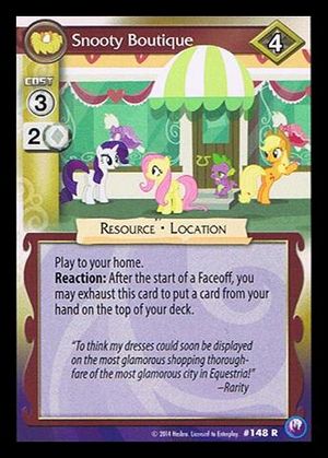 MLP Snooty Boutique CCG Cards | MLP Merch