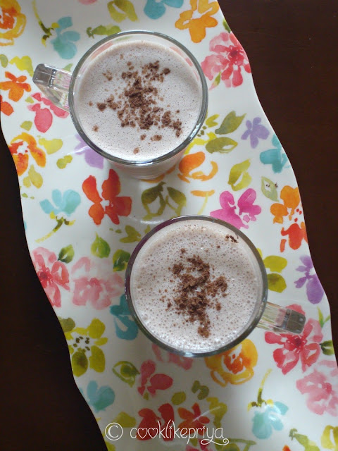 Cook like Priya: Chocolate Lassi | Chocolate Yoghurt Drink | Chocolate ...