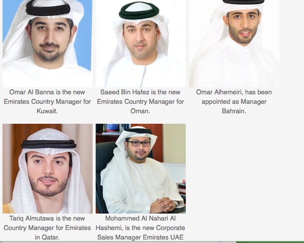 Emirates: Management movements across the Middle East