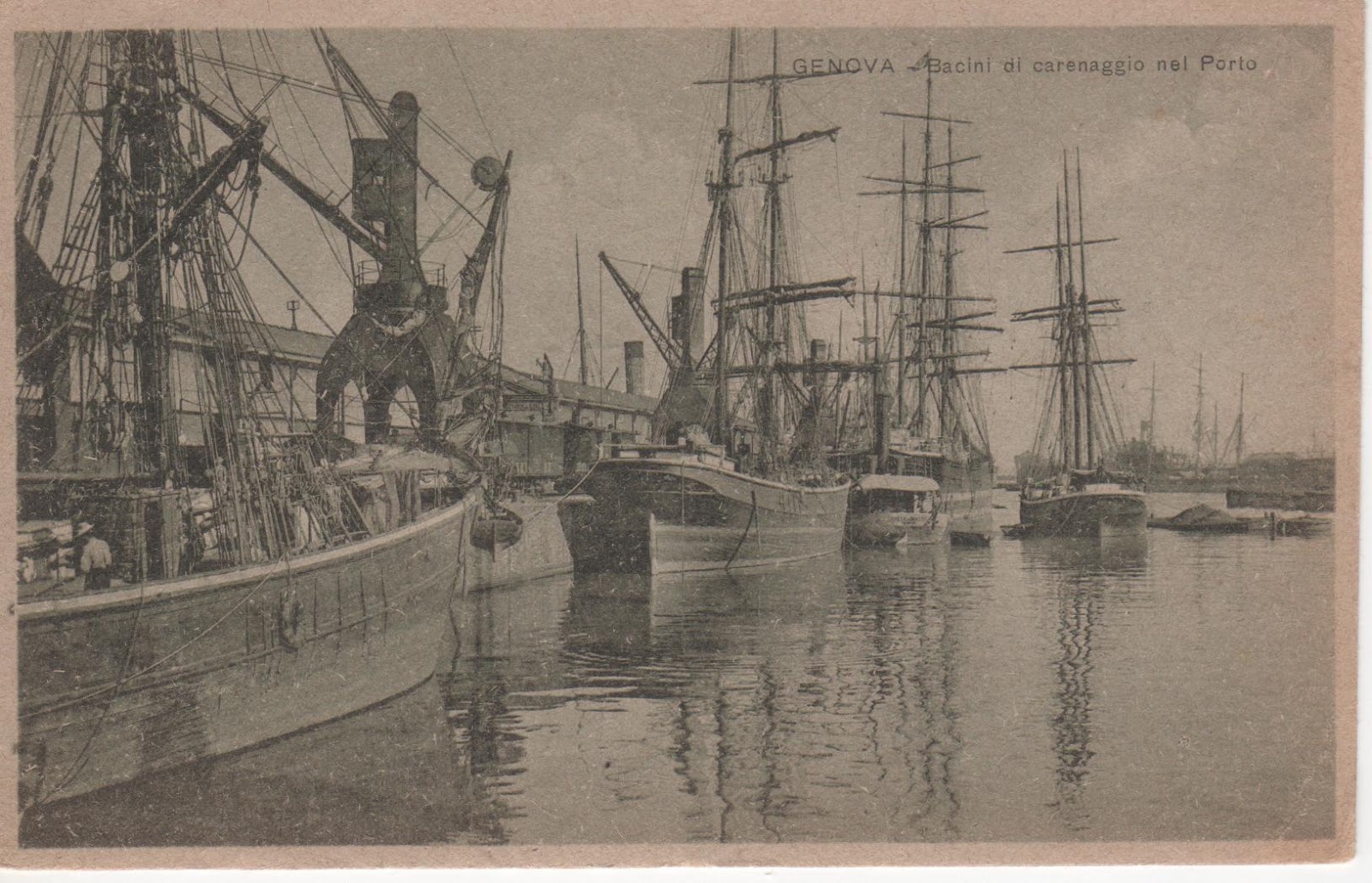 C'ERA UNA VOLTA GENOVA : Genova : Il Porto - Bacini di Carenaggio