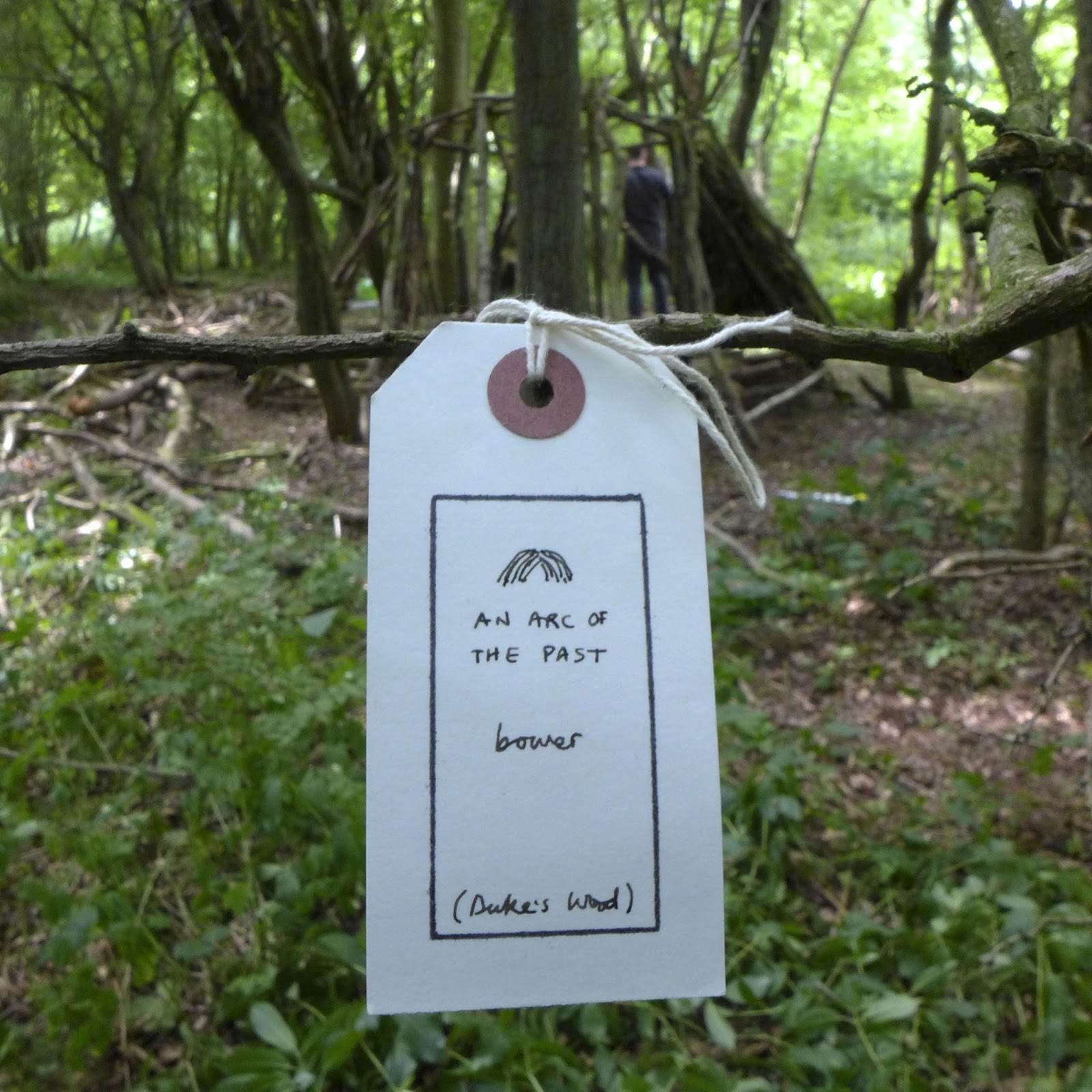 Alec Finlay: bow down: a bower for Duke's Wood