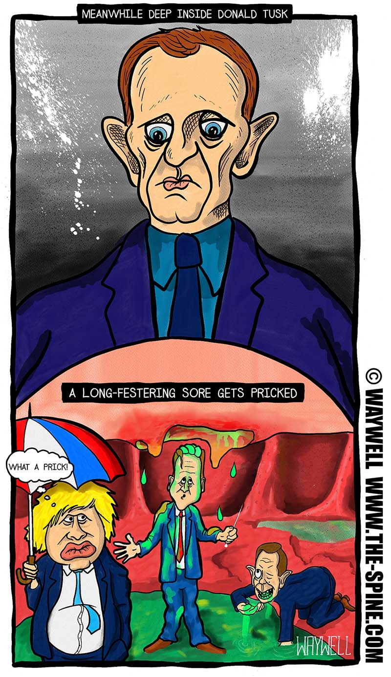 David Waywell: A Donald Tusk/David Cameron/#EUSumit Cartoon