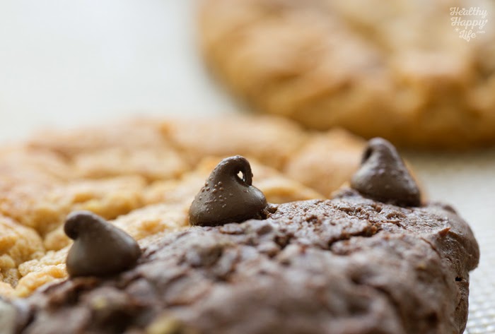 Half and Half Cookies: Peanut Butter Brownie. Vegan. Give these a try ...