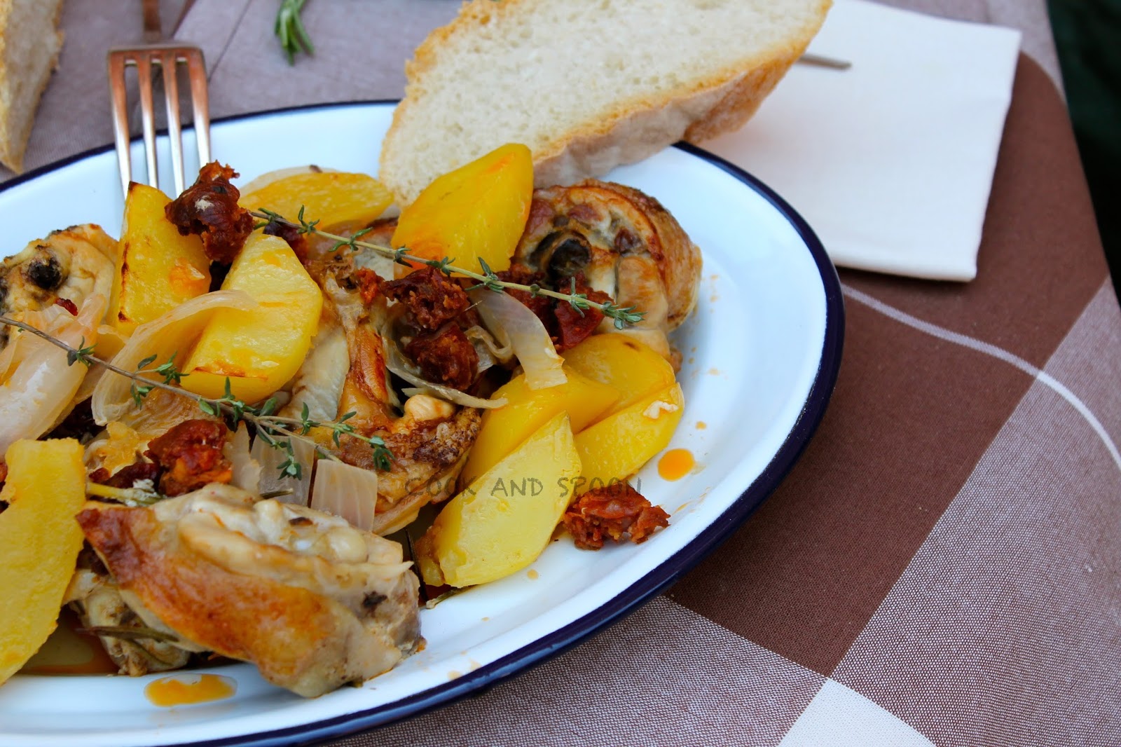 Cook & Spoon: POLLO ASADO CON CHORIZO
