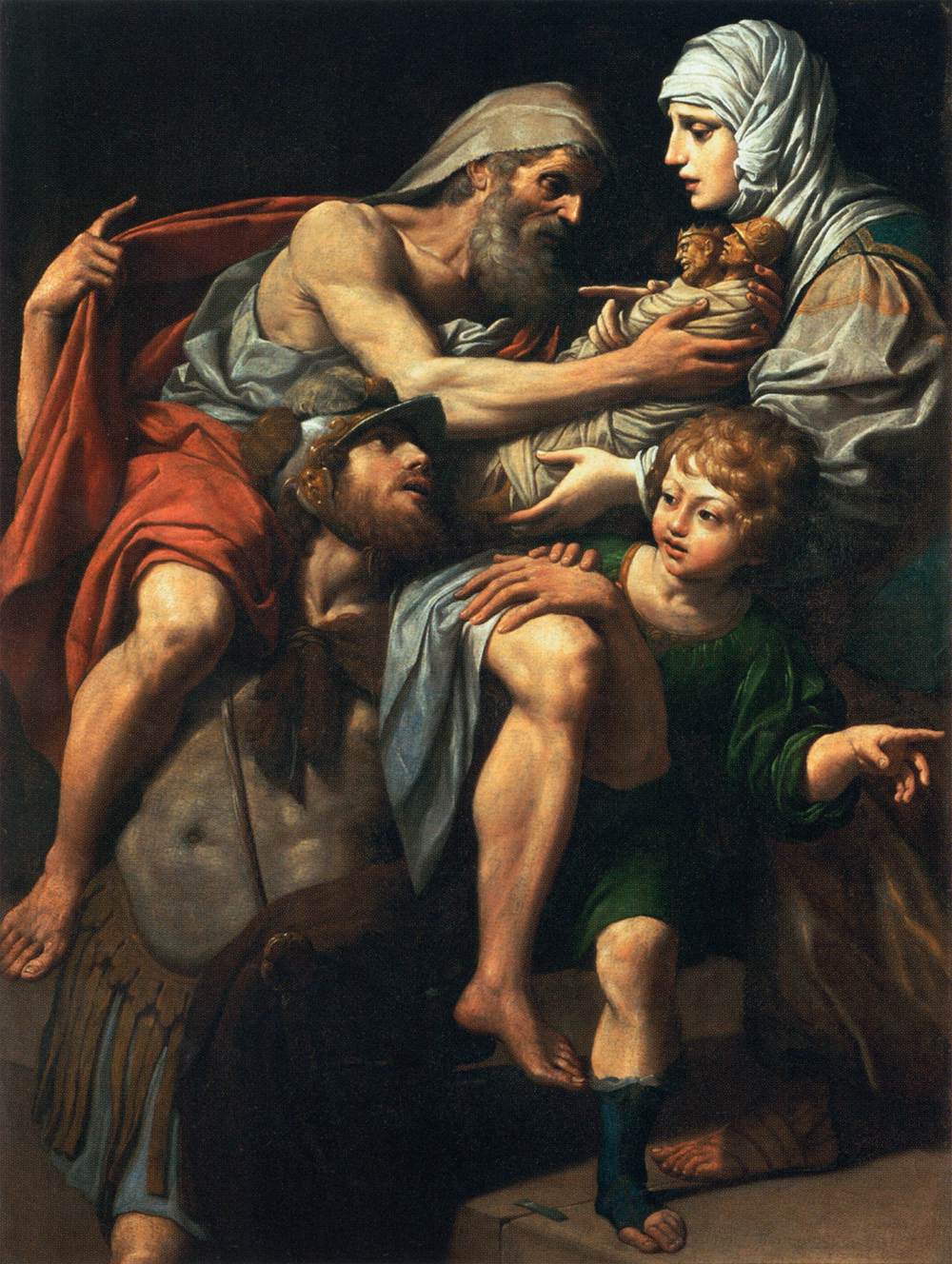 Spencer Alley: Aeneas Carries his Father out of Burning Troy