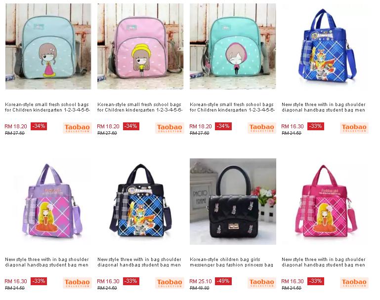 Beg Tangan Kanak-Kanak Untuk Cik Puteri