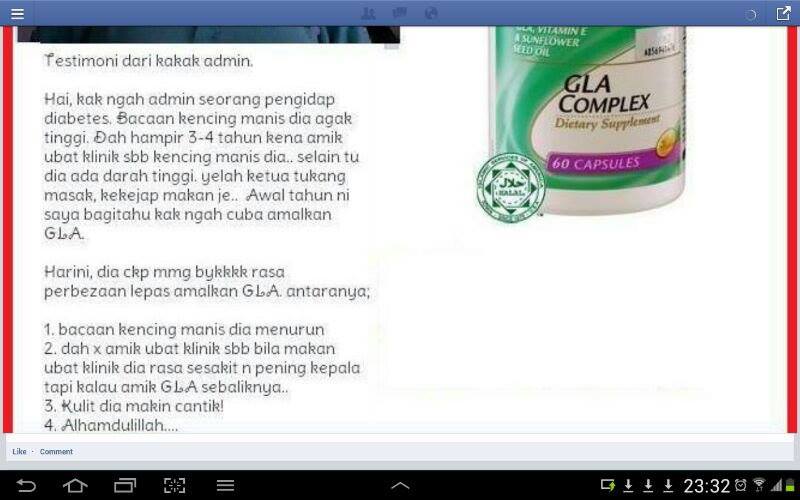 Iju Budak Baik: Testimoni GLA Complex Shaklee