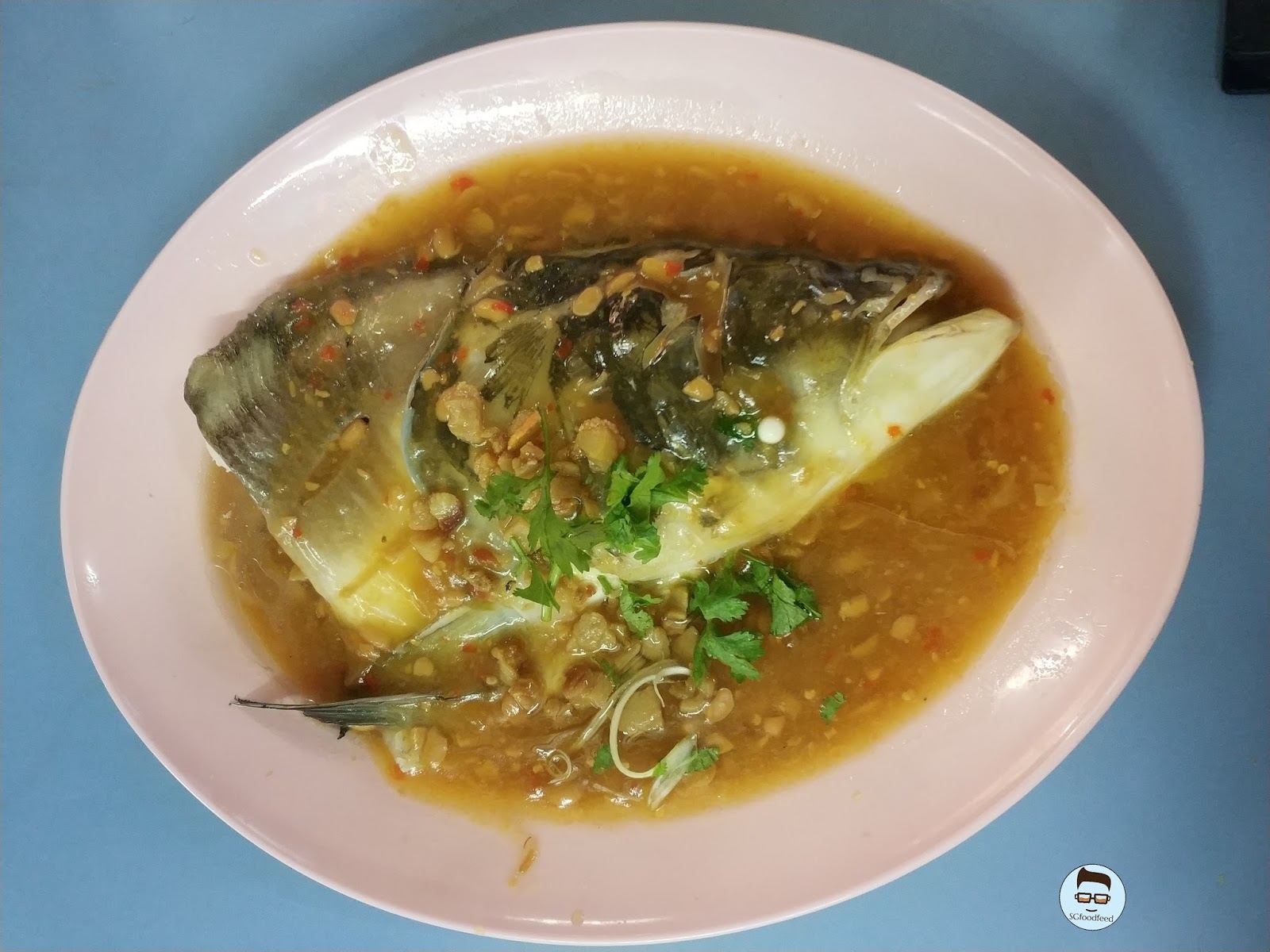 SGfoodfeed: Seng Kee 119 成记 119 - Steamed Fish head enough for 2 pax @ $13!