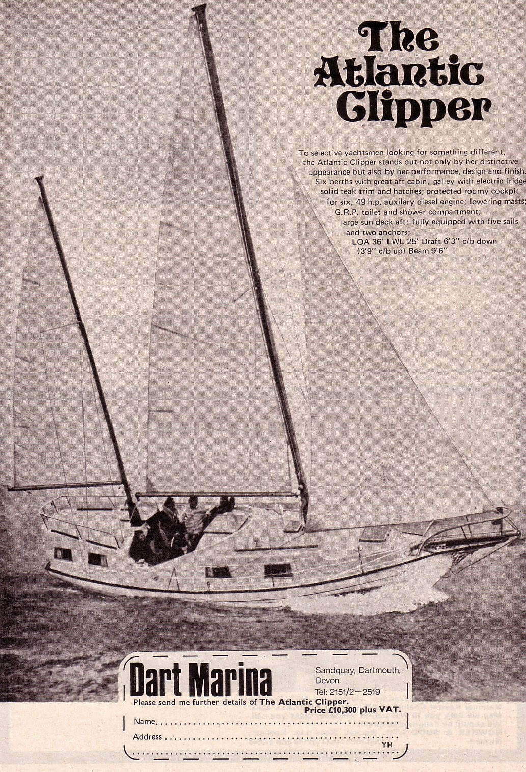 Bill's Log: Atlantic Clipper 36 (‘Duchess of Karabos’)