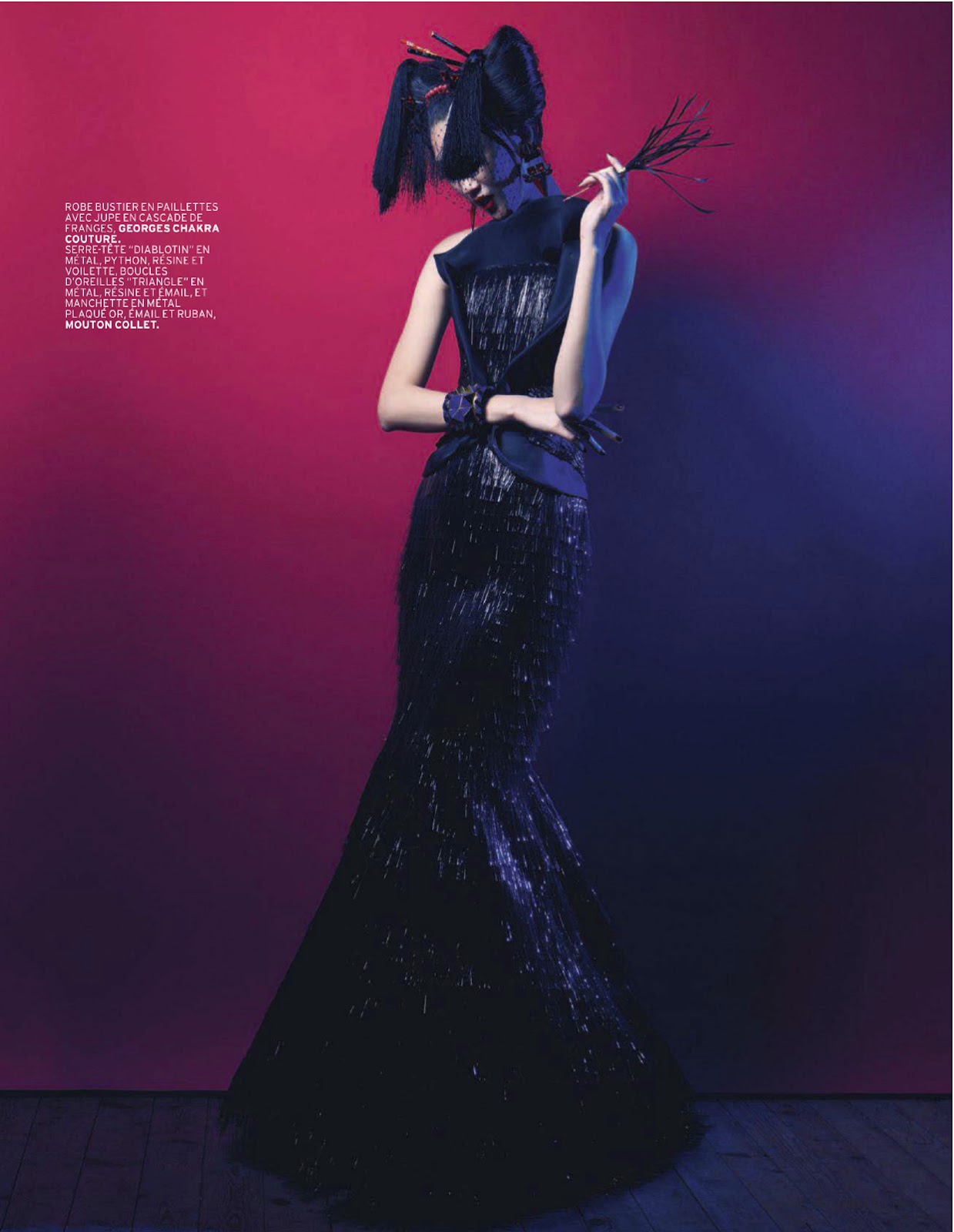 extreme couture: claire collins and emma xie by alexander neumann for l ...