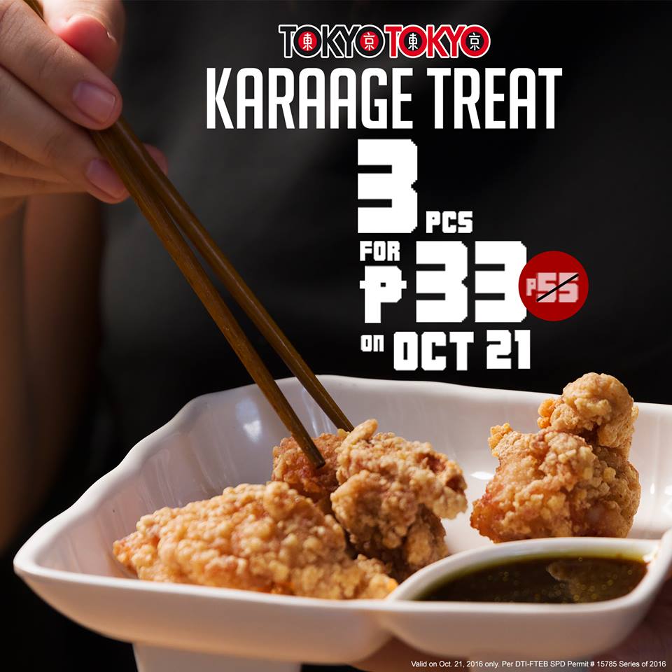 Manila Shopper: Tokyo Tokyo Chicken Karaage Treat: Oct 21 2016