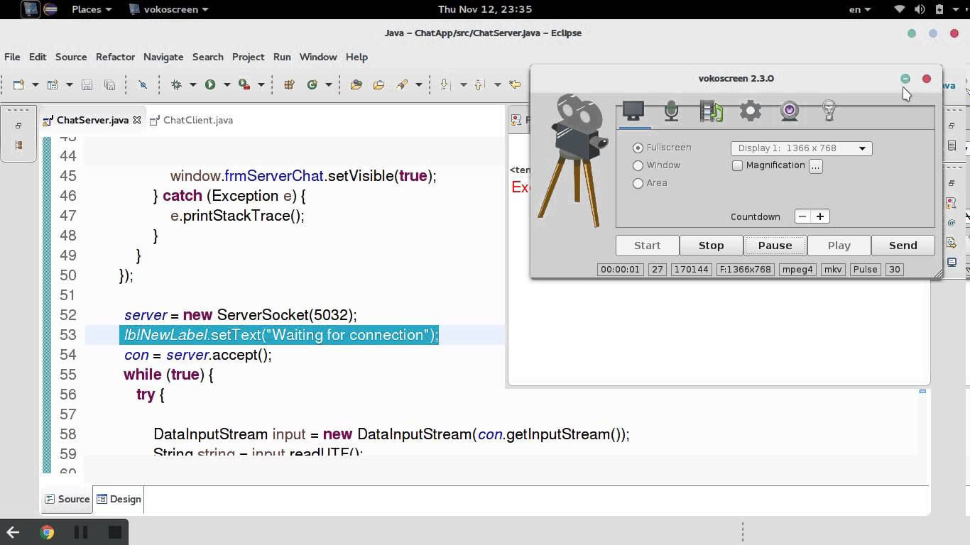 81 Java Swing Gui Chat Application كورسات بالعربي
