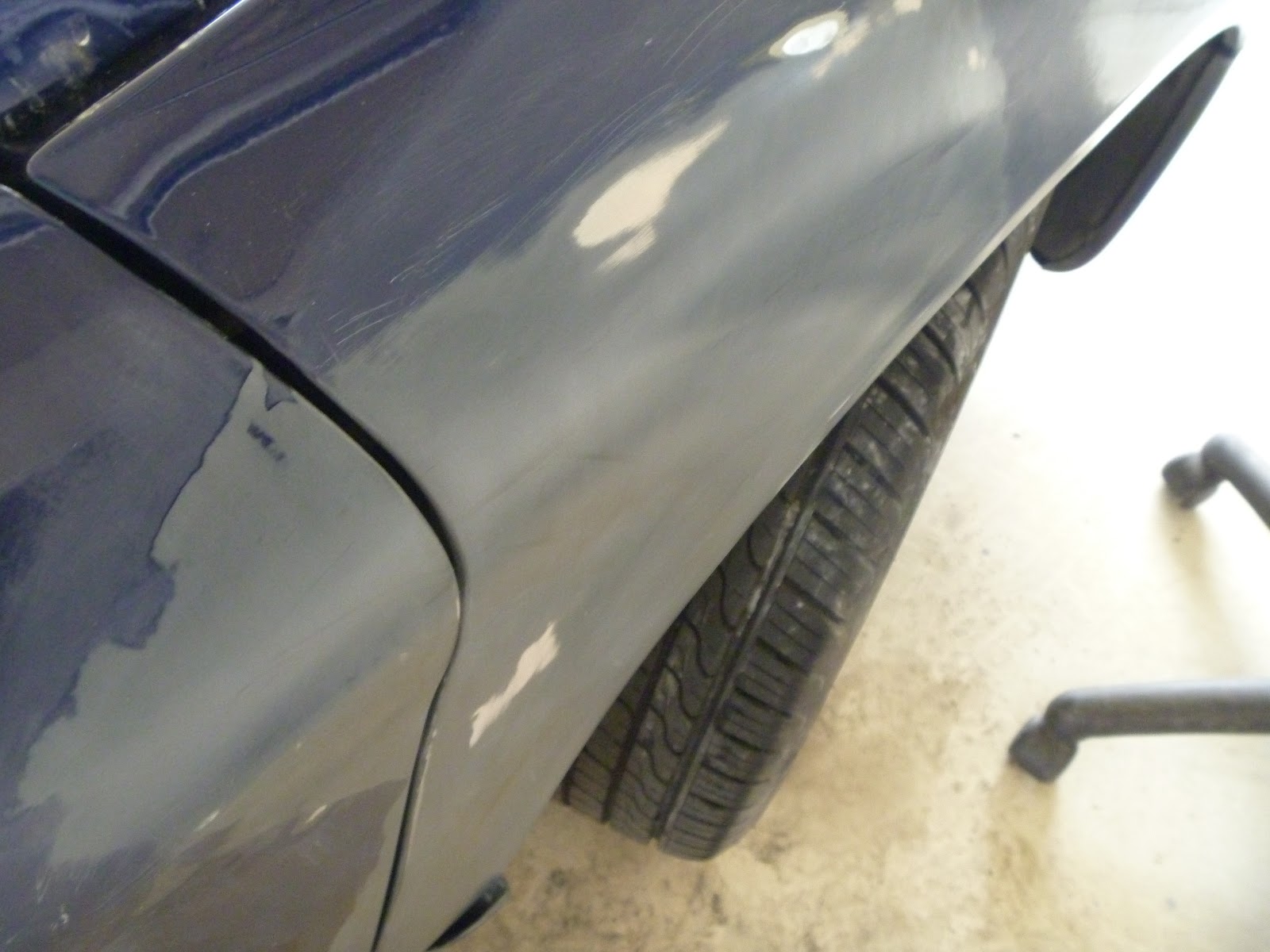 Growing tall in our little Corner: Fixing my dented fender