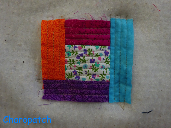 Charo's Patchwork: Tutorial "quilt as you go"
