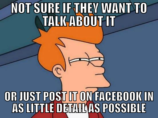 Vague Facebook Status Meme