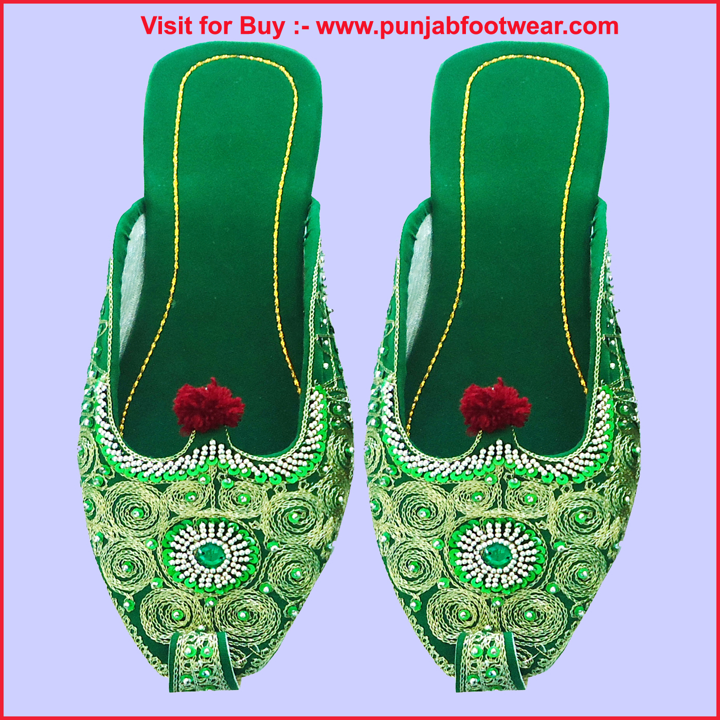 Women Beaded Shoe,Designer Shoe: Indian khussa shoes