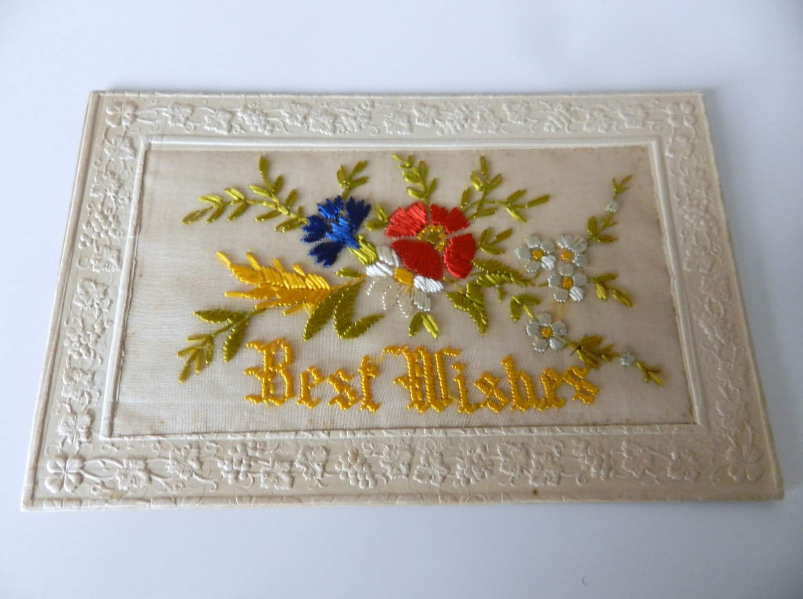 Great War Embroidered Postcards
