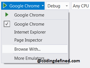 How to debug in Visual Studio using Chrome Incognito Mode - Coding Defined