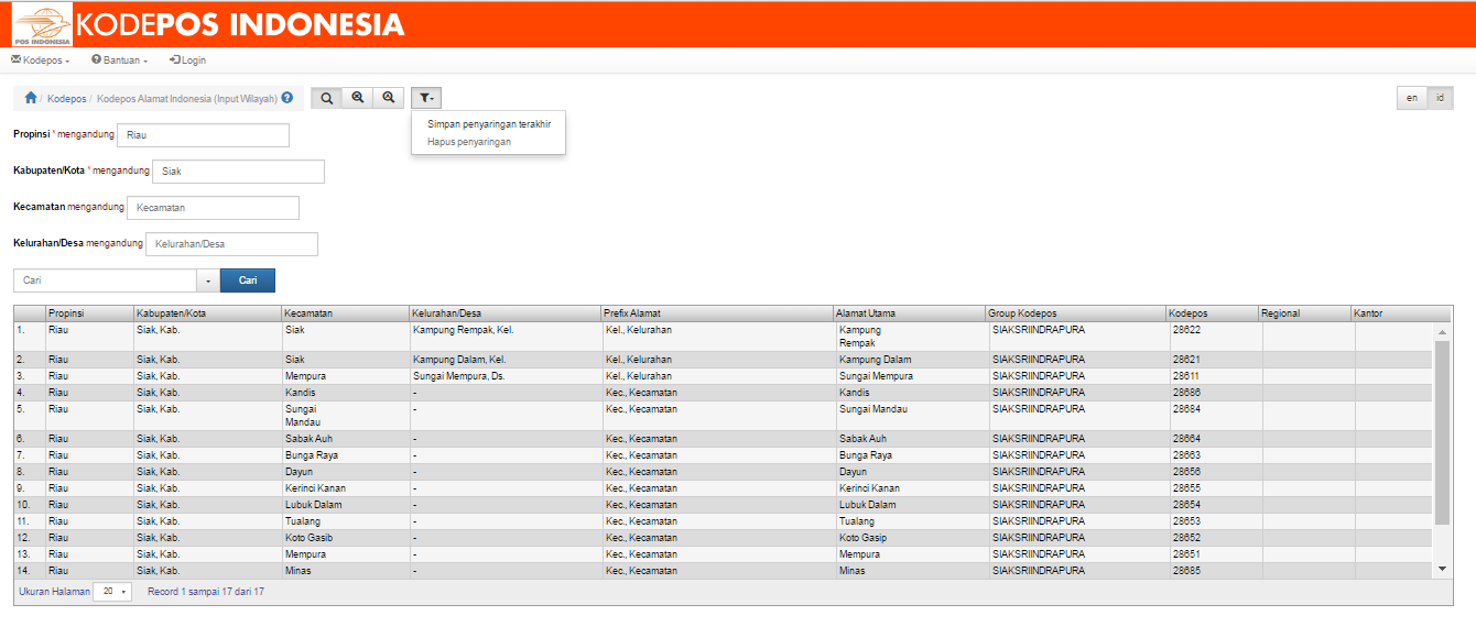 Yong Iwin: Kode Pos se Indonesia