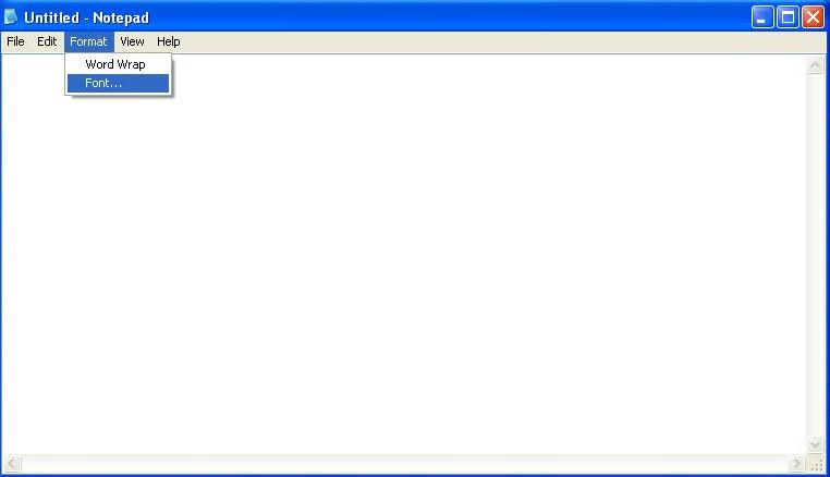 E-ducation Blog: Mengubah Font Notepad pada windows XP