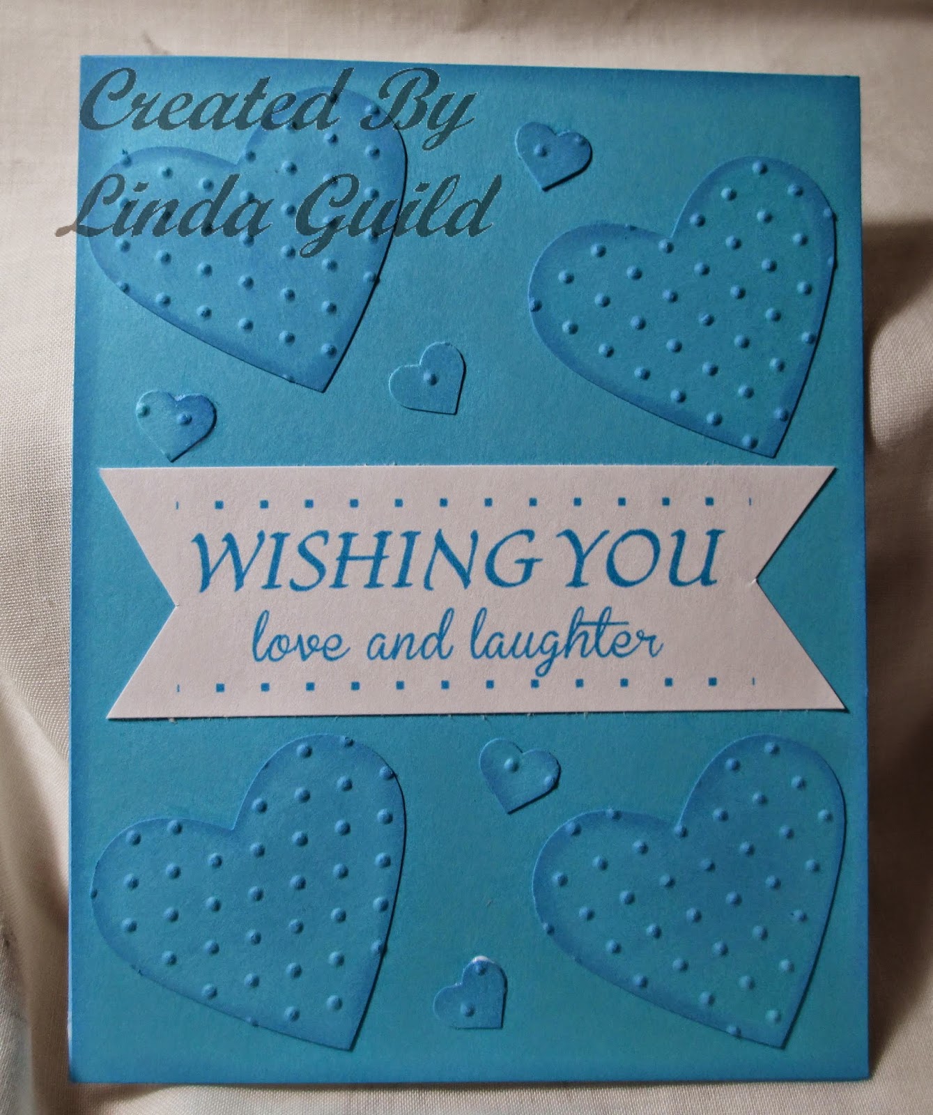 Nothin' Fancy: Embossed Hearts Card