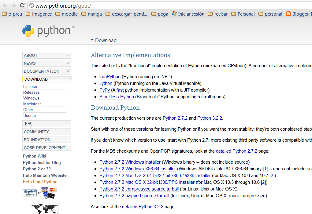 PLC y Python: Instalando python
