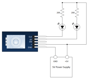 Mikrokontroler Palembang: KY-040 Rotary Encoder Module