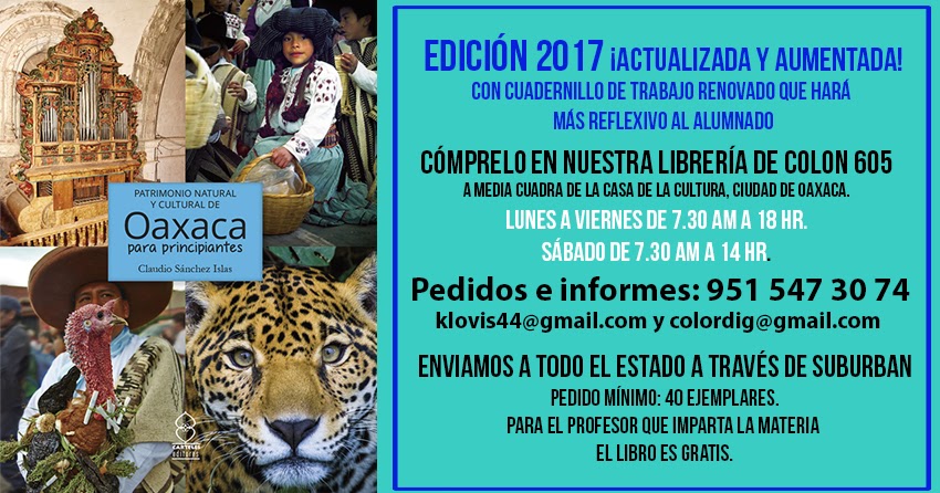 LIBROS DE OAXACA: Patrimonio natural y cultural de Oaxaca 2017