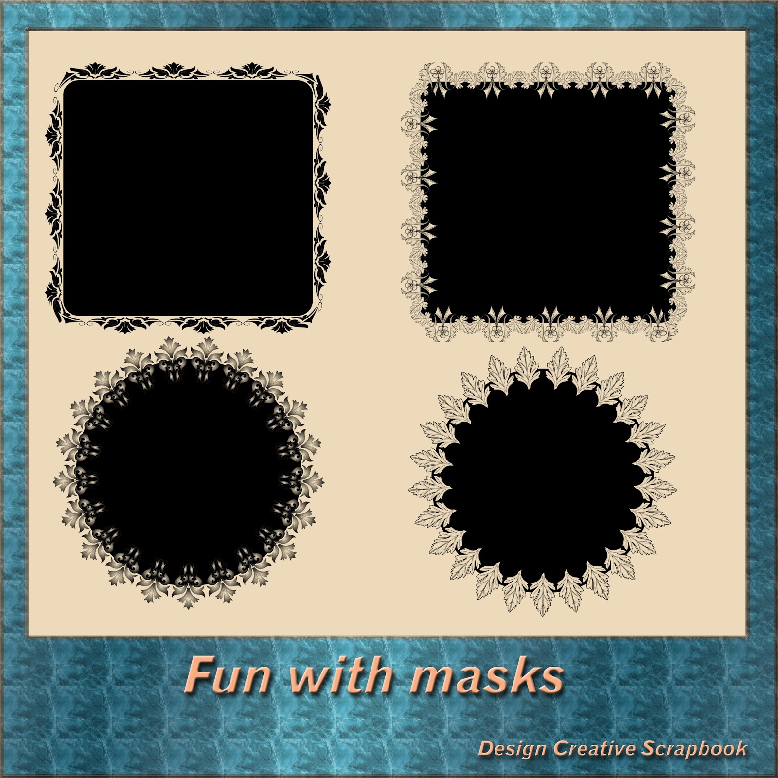 Welkom bij Creative Scrapmom: Fun with masks
