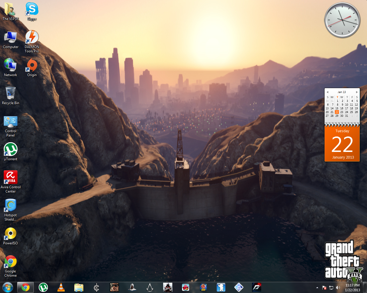 Grand Theft Auto V Theme For Win 7