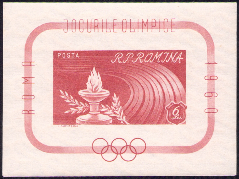 Timbre filatelice: Timbre romanesti-Jocurile Olimpice de la Roma din 1960