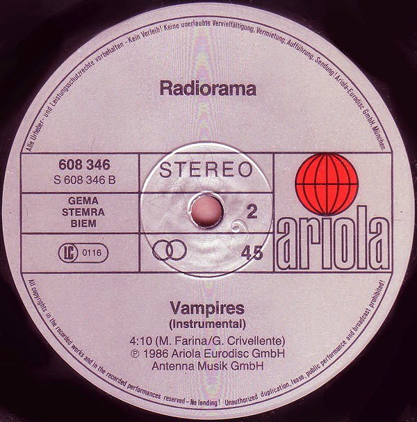 Retro Disco 80s: Radiorama - Vampires - Maxi Single - 1986.