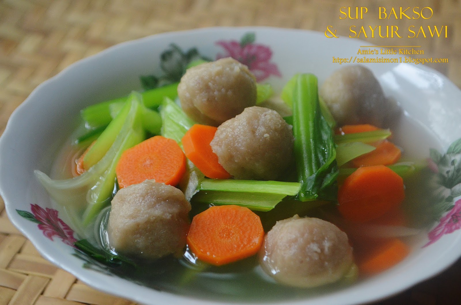 Sambal Udang dengan Terung Pipit & Sup Bakso Sayur Sawi - Amie's Little ...