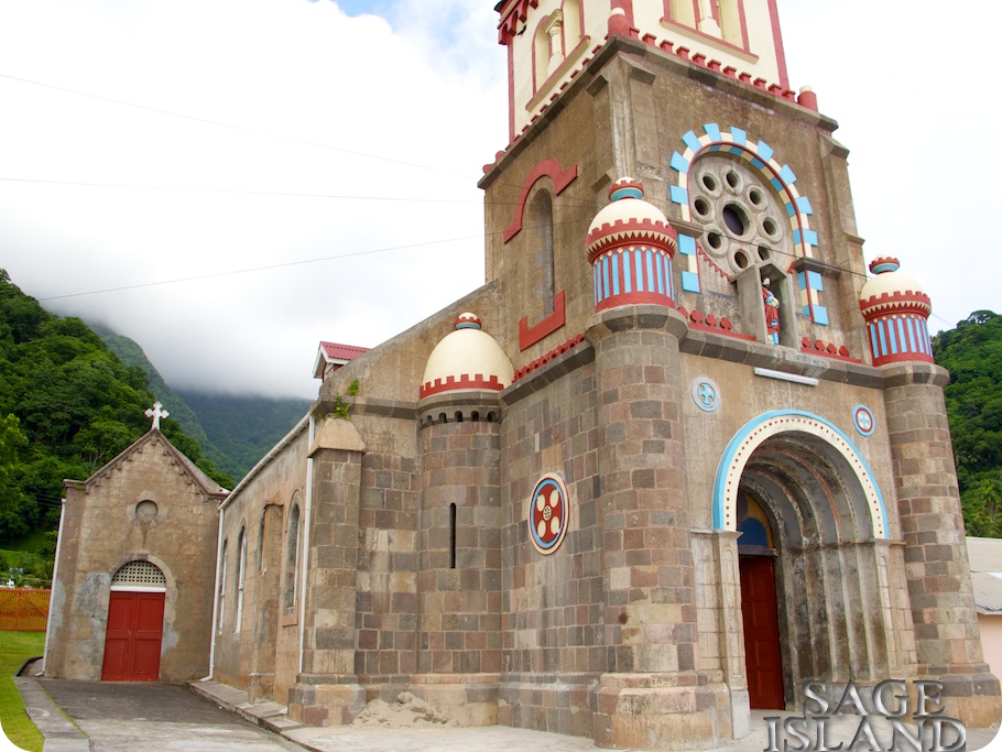 Sage Island: Caribbean church by the sea