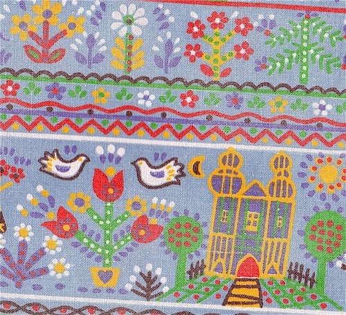 Pomme de Jour Blog: 1970s Vintage Folk Art Fabric