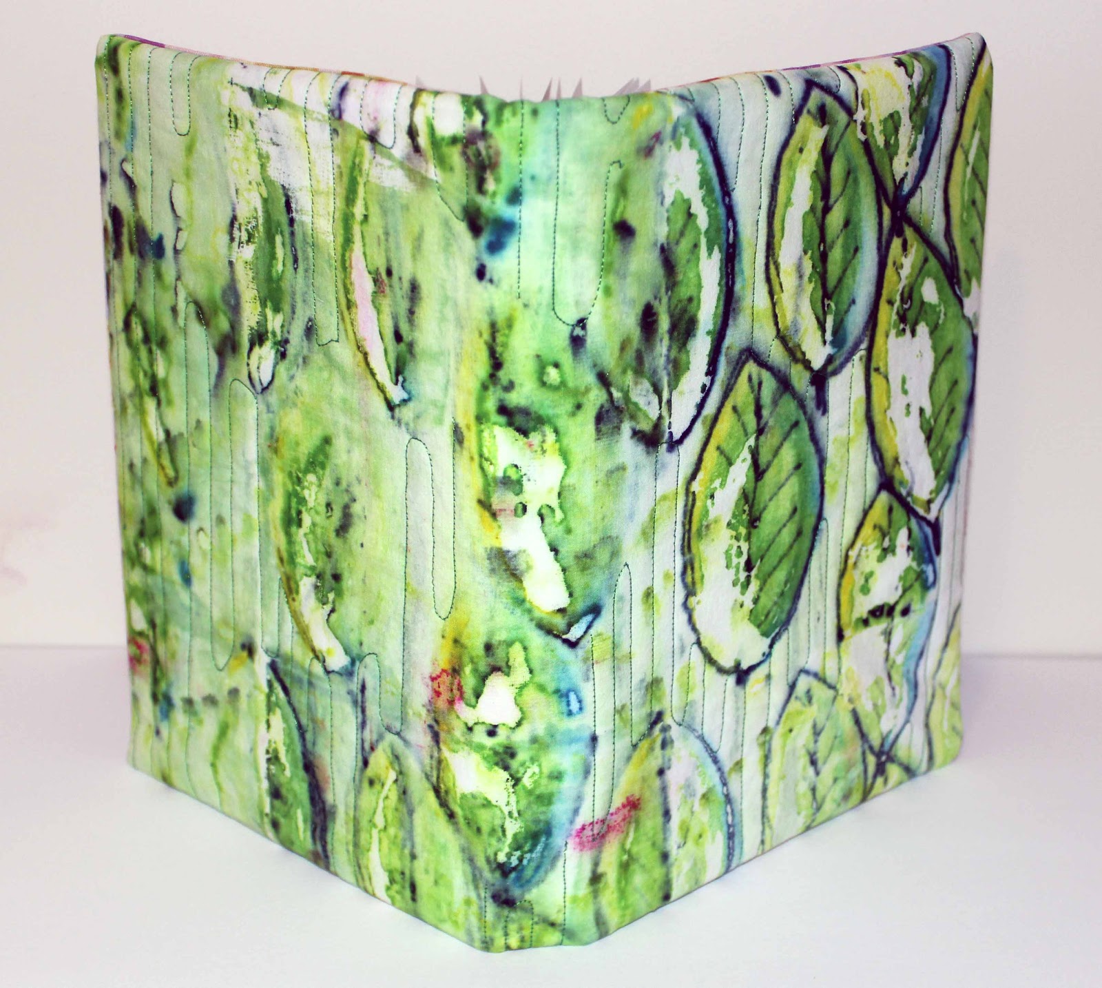 The Hoarder's Art Room: Trio of Printed Fabric Books