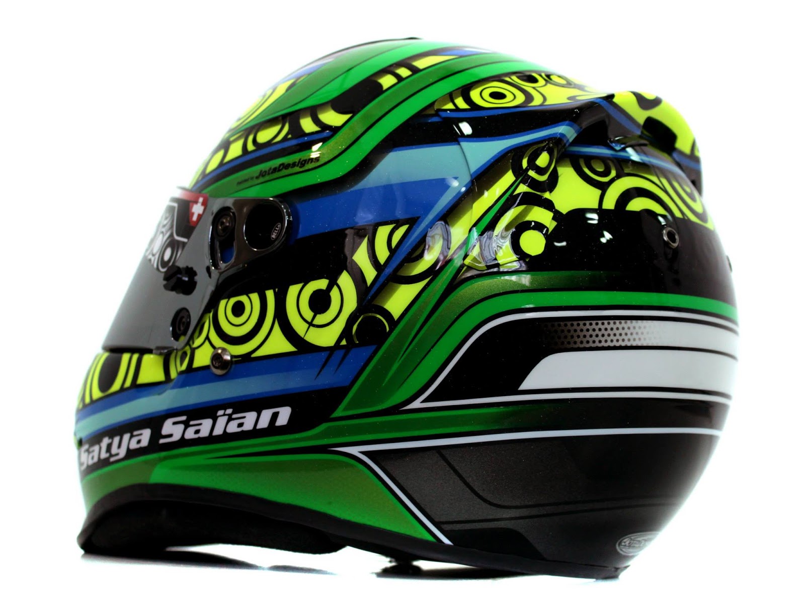 Racing Helmets Garage: Bell KC3 S.Saïan 2015 by Jota Designs Aerografia