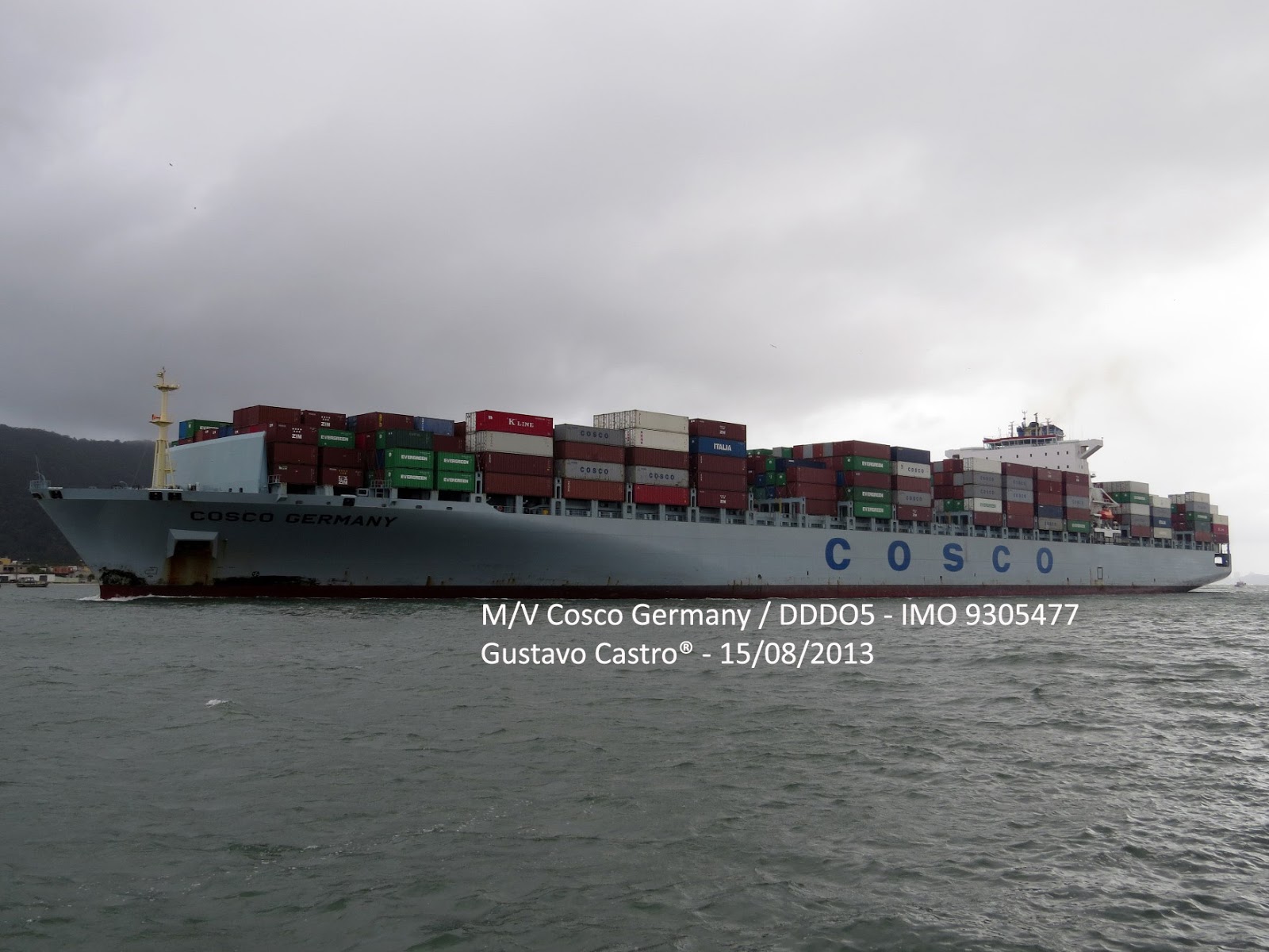 Santos Shiplovers: M/V Cosco Germany / DDDO2 - 1ª Escala em SSZ