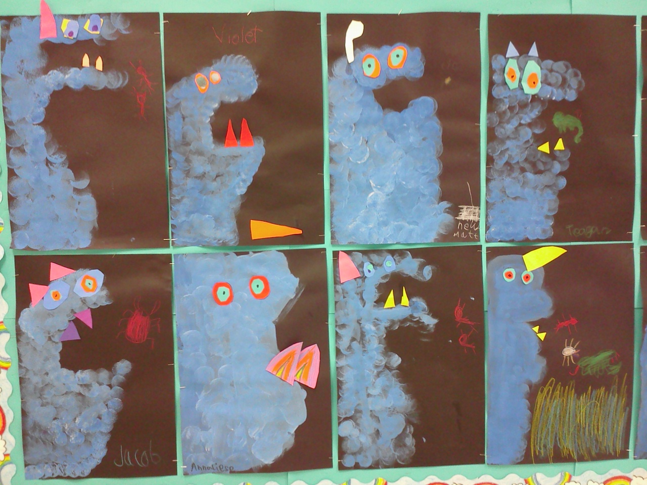 Ms. T's Art Page: There Was An Old Monster