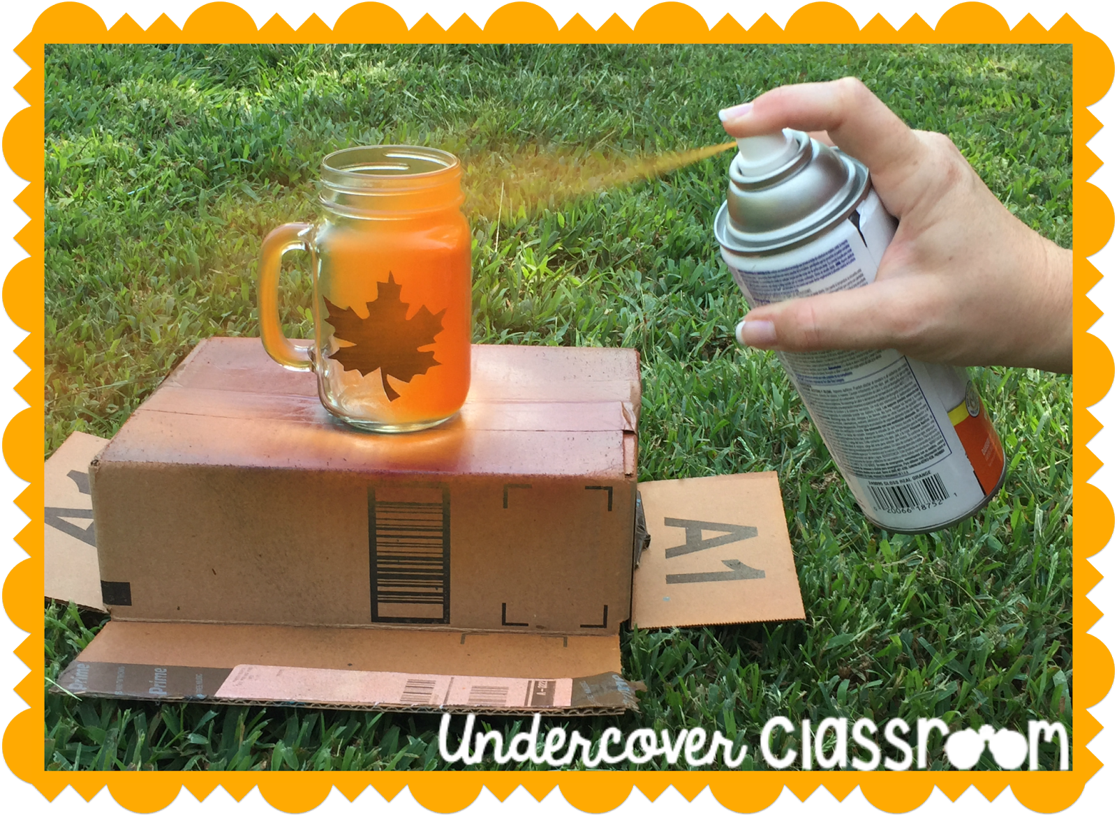 Mason Jar Spray Craft - Undercover Classroom