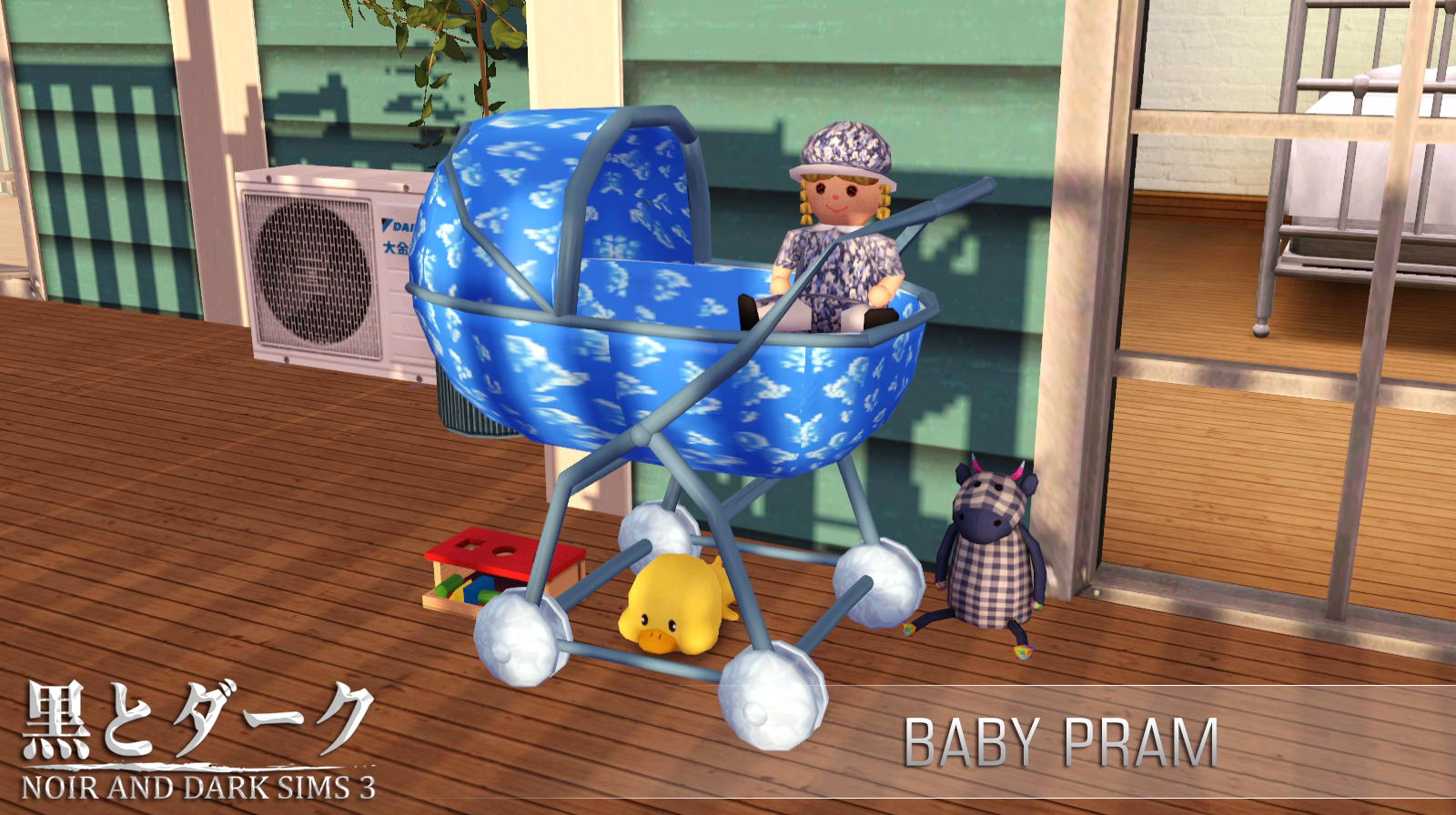 Sims 4 functional baby stroller - uploadplm