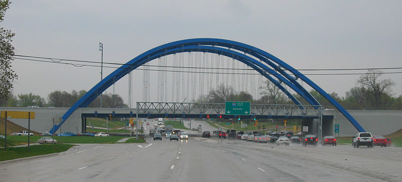 Bridge of the Week: Michigan's Bridges: I-94 Gateway Arch Bridges (2)
