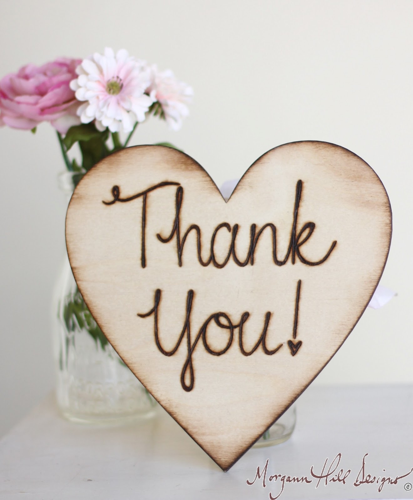 Morgann Hill Designs: Rustic Engraved Thank You Wedding Sign Photo Prop ...