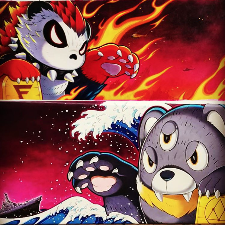 The Coming of FIRE PANDA MONSTER from adFunture