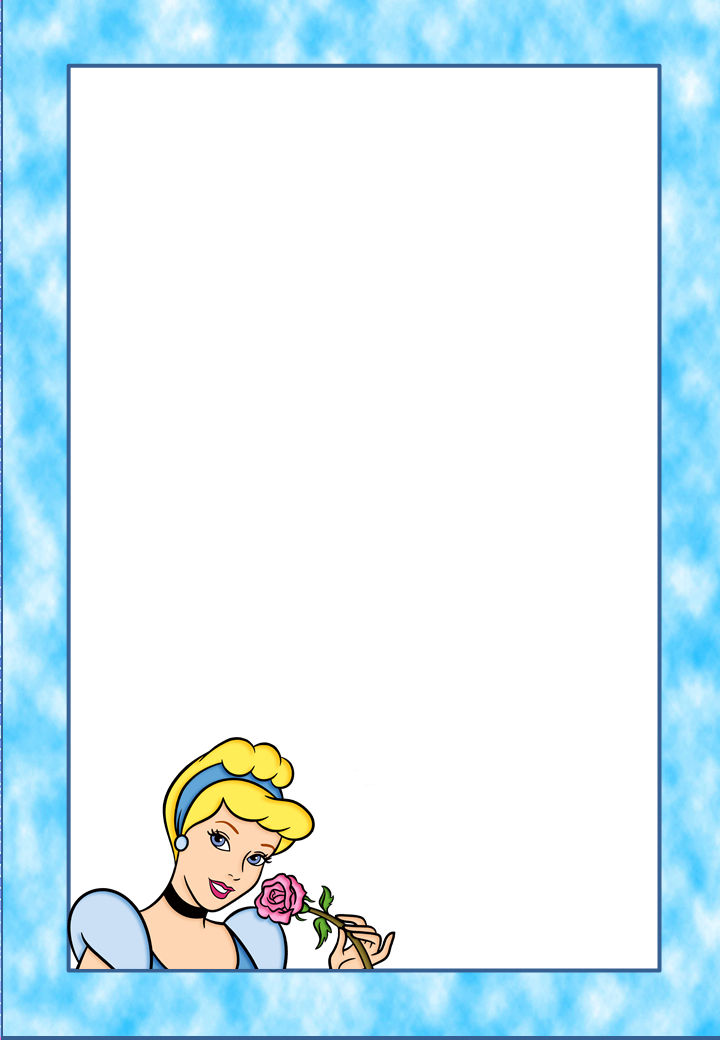 Cinderella Birthday Invitation Border