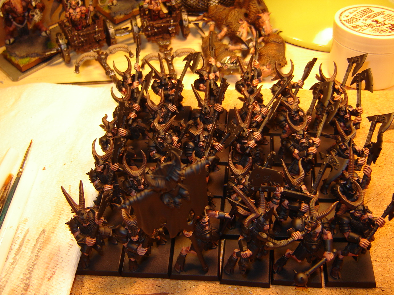 The Company of the Damned: Bestigor Unit - WIP.