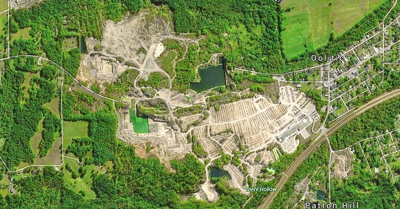 American Quarries: The Empire Hole and a Large-Scale Quarry in Indiana ...