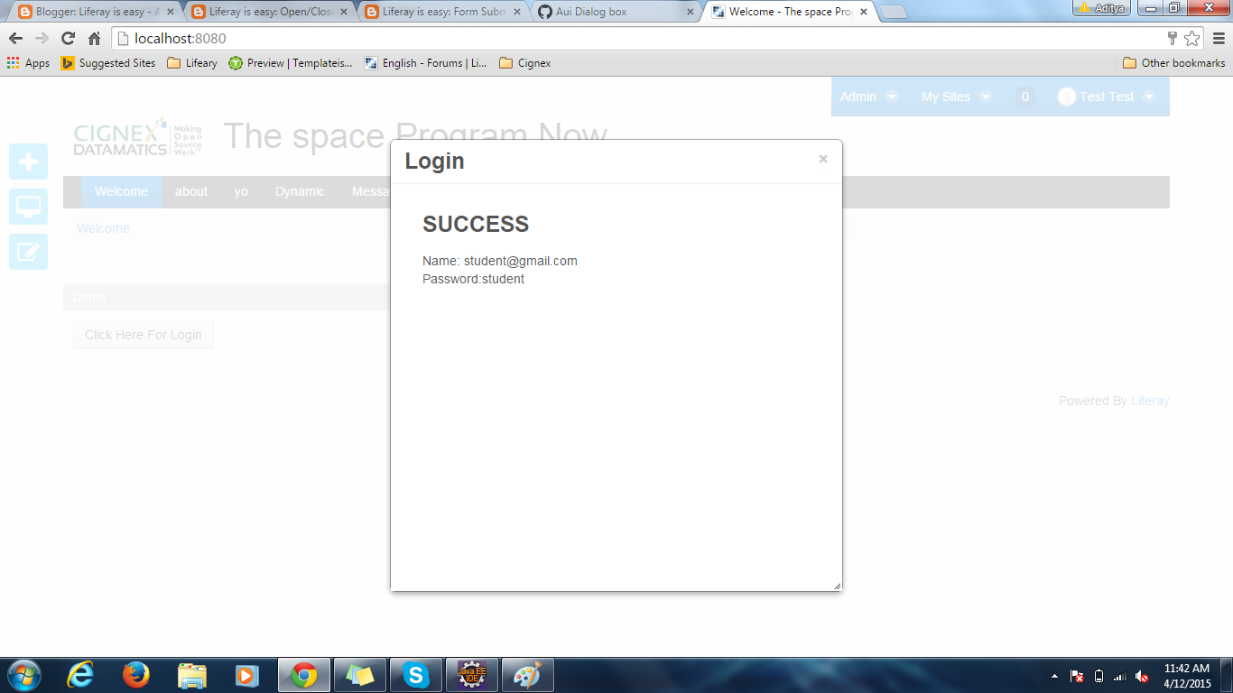 Liferay is easy: Open/Close Dialog Box using AUI in Liferay